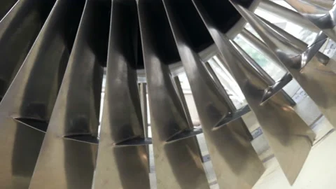 Turbine Engine Front View. Macro View. C... | Stock Video | Pond5