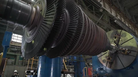 Turbine Part is Spinning while Attached ... | Stock Video | Pond5
