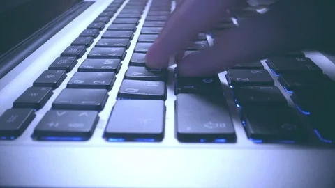 Turbo High-Speed Typing on the Keyboard | Stock Video | Pond5