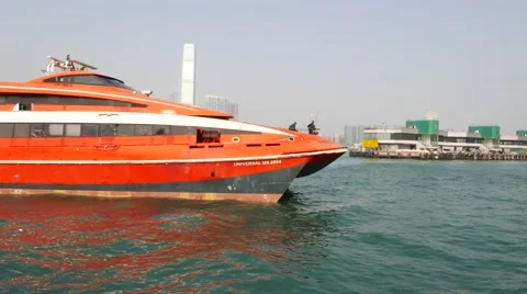 Turbo Jet Ferry (Macau - Hong Kong route... | Stock Video | Pond5