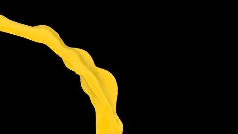 turbulent yellow color flowing in slow m... | Stock Video | Pond5