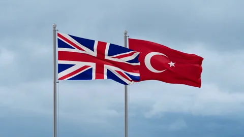 Turkey and UK United Kingdom of Great Br... | Stock Video | Pond5