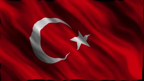 Turkey TR National Flag Realistic Animat... | Stock Video | Pond5
