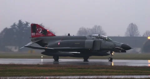 Turkish F-4 Phantom II Honors Ataturk Ce... | Stock Video | Pond5