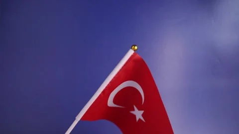 Turkish Flag Background Stock Video Footage | Royalty Free Turkish Flag ...
