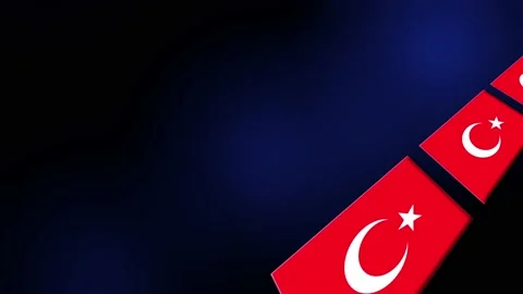 Turkiye Flag Animated Background 3d Anim... | Stock Video | Pond5