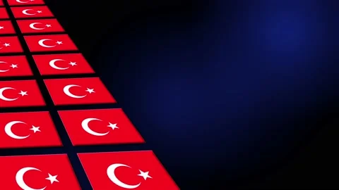 Turkiye Flag Animated Background 3d Anim... | Stock Video | Pond5