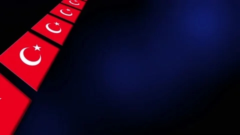 Turkiye Flag Animated Background 3d Anim... | Stock Video | Pond5
