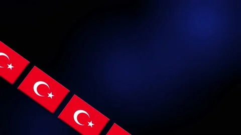 Turkiye Flag Animated Background 3d Anim... | Stock Video | Pond5