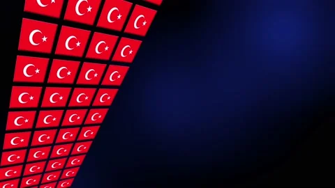 Turkiye Flag Animated Background 3d Anim... | Stock Video | Pond5