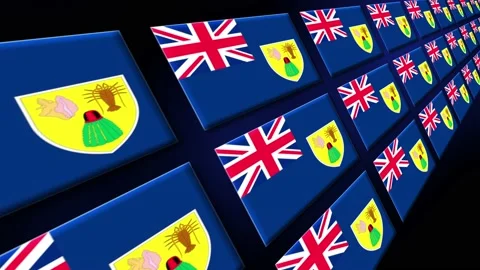 Turks and Caicos Islands Flag Animated B... | Stock Video | Pond5