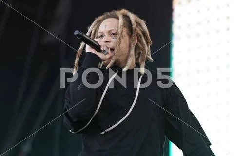 Photograph: Turku, Finnland, 7. Juli 2024. US Rapper Trippie Redd ...