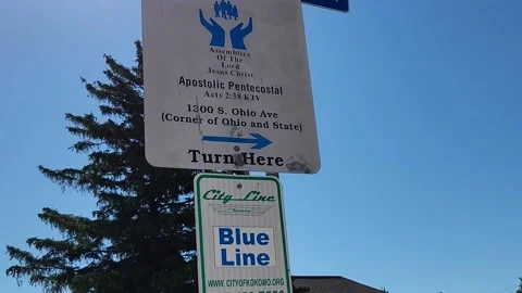 Turn Here Signage | Stock Video | Pond5