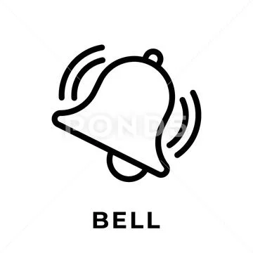 Turn On Notification button icon for social media. Notification bell ...