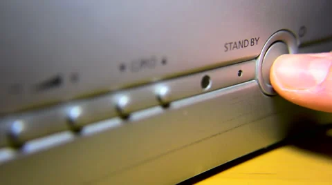 Turn on the old TV on the button and cha... | Stock Video | Pond5