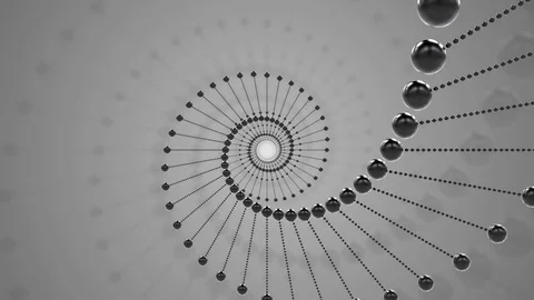 Turning 4K resolution loop DNA glowing m... | Stock Video | Pond5