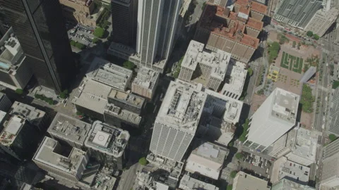 Turning Aerial View of Downtown Los Ange... | Stock Video | Pond5