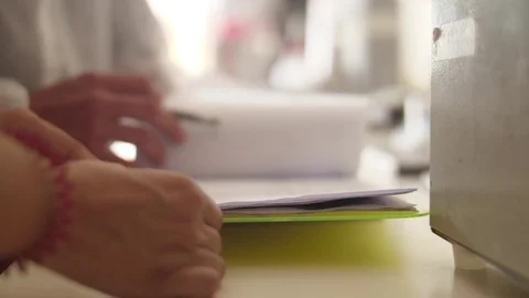 Notebook Turning Page Stock Video Footage | Royalty Free Notebook ...