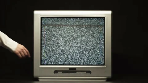Turning off retro old-fashioned televisi... | Stock Video | Pond5