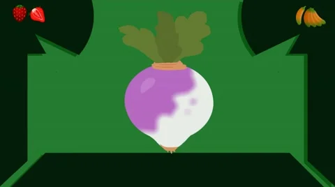 Turnip - Vector Graphics - Food Animati... | Stock Video | Pond5