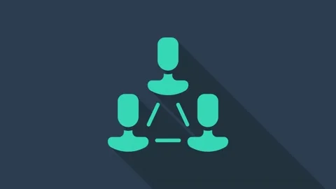 Turquoise Business hierarchy organogram ... | Stock Video | Pond5