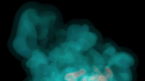 Turquoise flame of galaxy energy. flow o... | Stock Video | Pond5