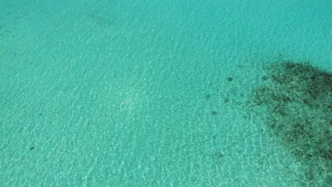 Turquoise ocean aerial. Transparent ocea... | Stock Video | Pond5
