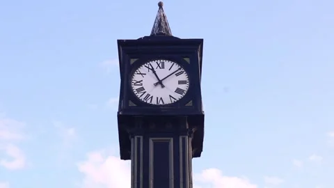 Turret Clock Time Tower Roman Numerals O... | Stock Video | Pond5
