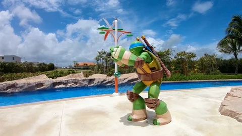 Turtles ninja, a cartoon character, a fa... | Stock Video | Pond5