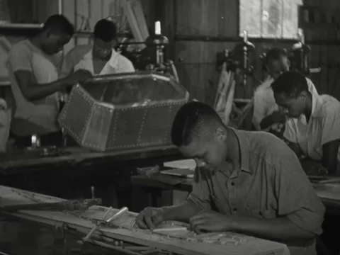Tuskegee, AL - 1940s: Engineering studen... | Stock Video | Pond5