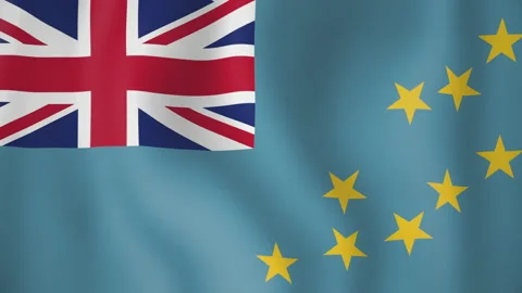 Tuvalu animated flag. Seamless loop. 4K | Stock Video | Pond5
