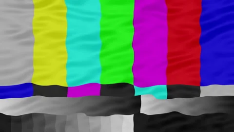 TV color bars screen test water ripple w... | Stock Video | Pond5