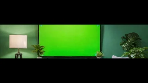 Tv green screen background | Stock Video | Pond5