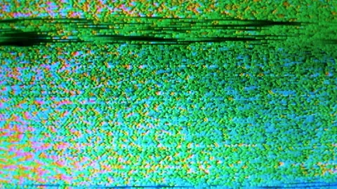 TV interference error without signal. No... | Stock Video | Pond5