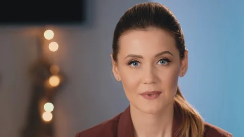 TV presenter or blogger with a professio... | Stock Video | Pond5