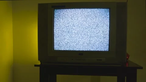 Tv Reflecting Black & white Screen low l... | Stock Video | Pond5