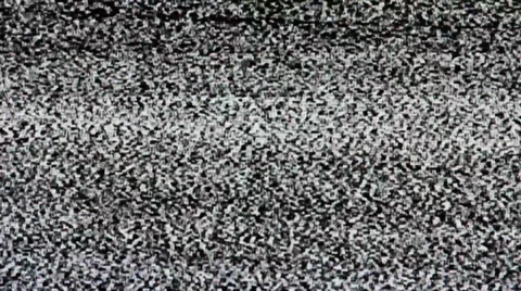 tv screen no signal, static noise and tv... | Stock Video | Pond5