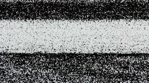 tv screen no signal, static noise and tv... | Stock Video | Pond5