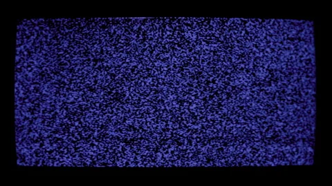 Static Tv Blue Stock Footage ~ Royalty Free Stock Videos | Pond5