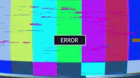 TV screen noise glitch effect. Screen da... | Stock Video | Pond5