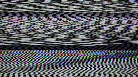 TV Screen Noise Glitch Effect. Televisio... | Stock Video | Pond5