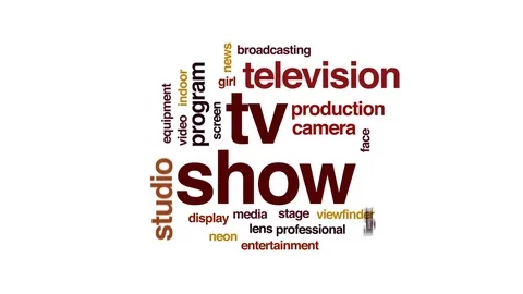 TV show animated word cloud, text design... | Stock Video | Pond5