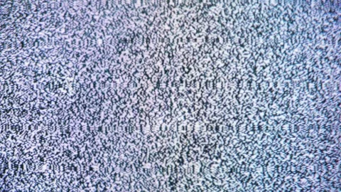 TV signal is lost it shows black and whi... | Stock Video | Pond5