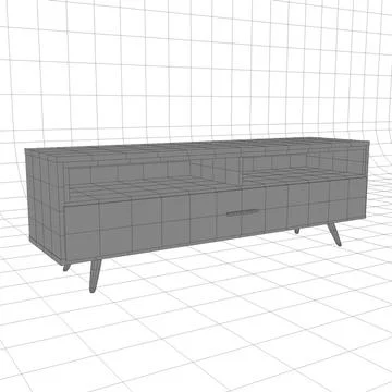Modèle 3D : TV Stand Cabinet 4K Wood Textures #266110957