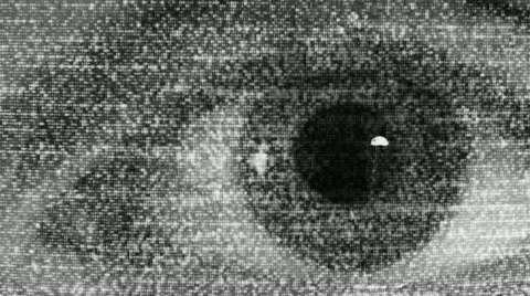TV Static Eye Watching you | Stock Video | Pond5