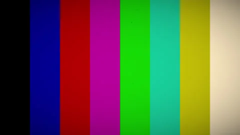 TV Static Noise Color Bars Bad Signal | Stock Video | Pond5