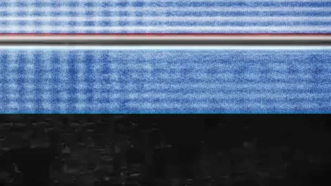 Tv static noise with magnet transmission | Stock Video | Pond5
