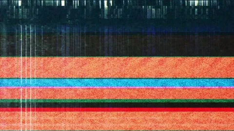 Tv Static Noise with Magnet Transmission... | Stock Video | Pond5