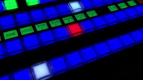 TV Studio Control Board | Stock Video | Pond5