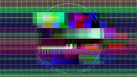 tv television broadcast screen test patt... | Stock Video | Pond5